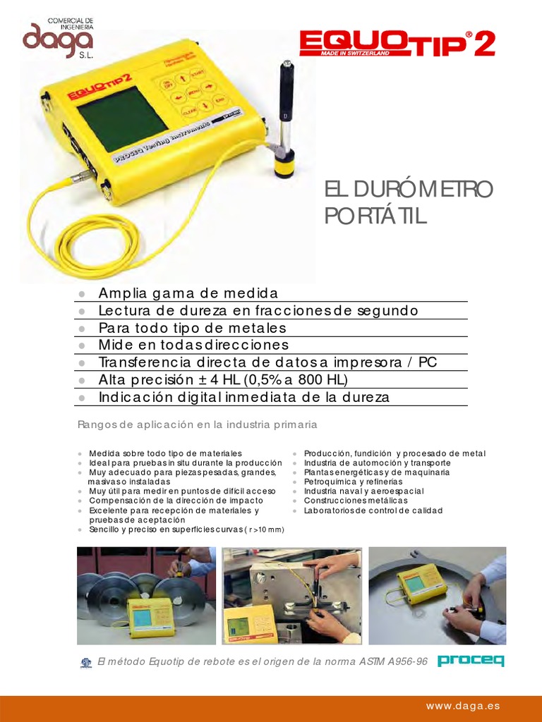 Equotip 2 | PDF | Dureza | Aluminio