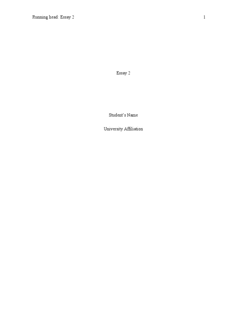 Running Head: Essay 2 1 | PDF | Academic Journal | Libraries