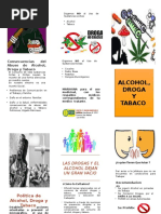 TRiptico de Sustancias Psicoactivas | PDF | Drogas | Drogas Psicoactivas