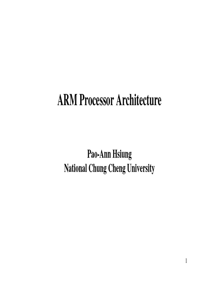ARM7 Processor Architecture Overview | PDF | Arm Architecture ...