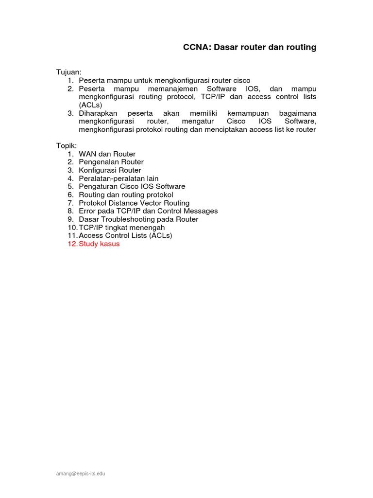 Modul CCNA Bahasa Indonesia - Preview PDF | PDF