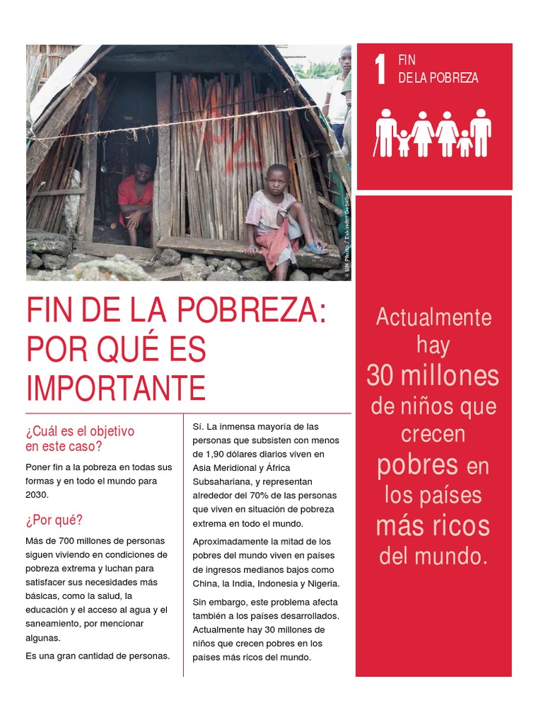 1.FIN DE LA POBREZA (1).pdf | Pobreza | Pobreza e indigencia