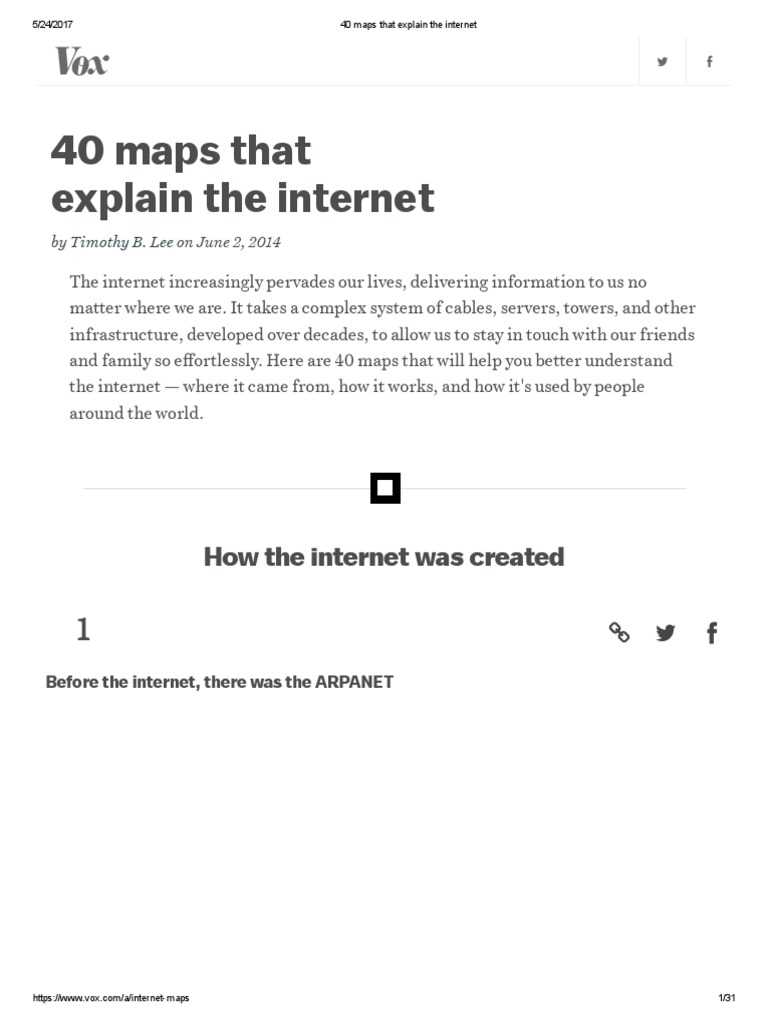 40 Maps That Explain The Internet | PDF | Internet Access | Internet
