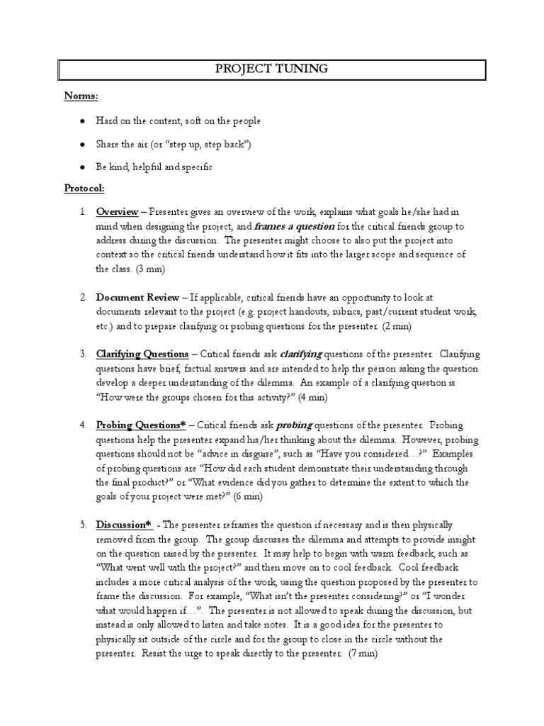 HTH Tuning Protocol | PDF | Job Interview | Question
