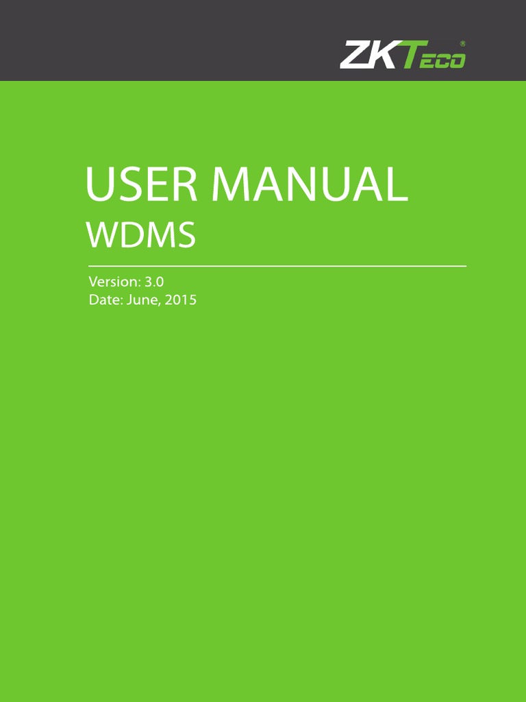 WDMS User Manual V3.0 | PDF | Installation (Computer Programs) | Copyright