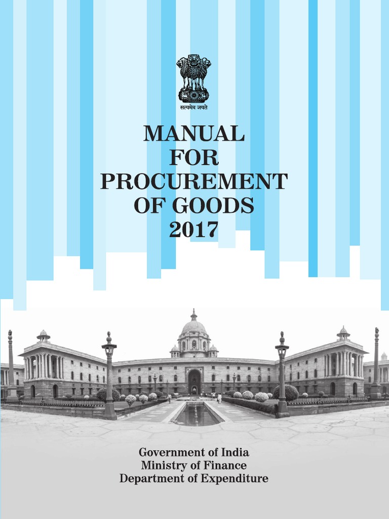 Procurement Manual for Goods 2017 | PDF | Procurement | Request For ...