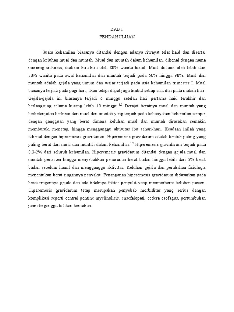 Case Report Hiperemesis Gravidarum | PDF