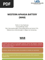 Western Aphasia Battery (WAB) | PDF | Lectura (proceso) | Escritura