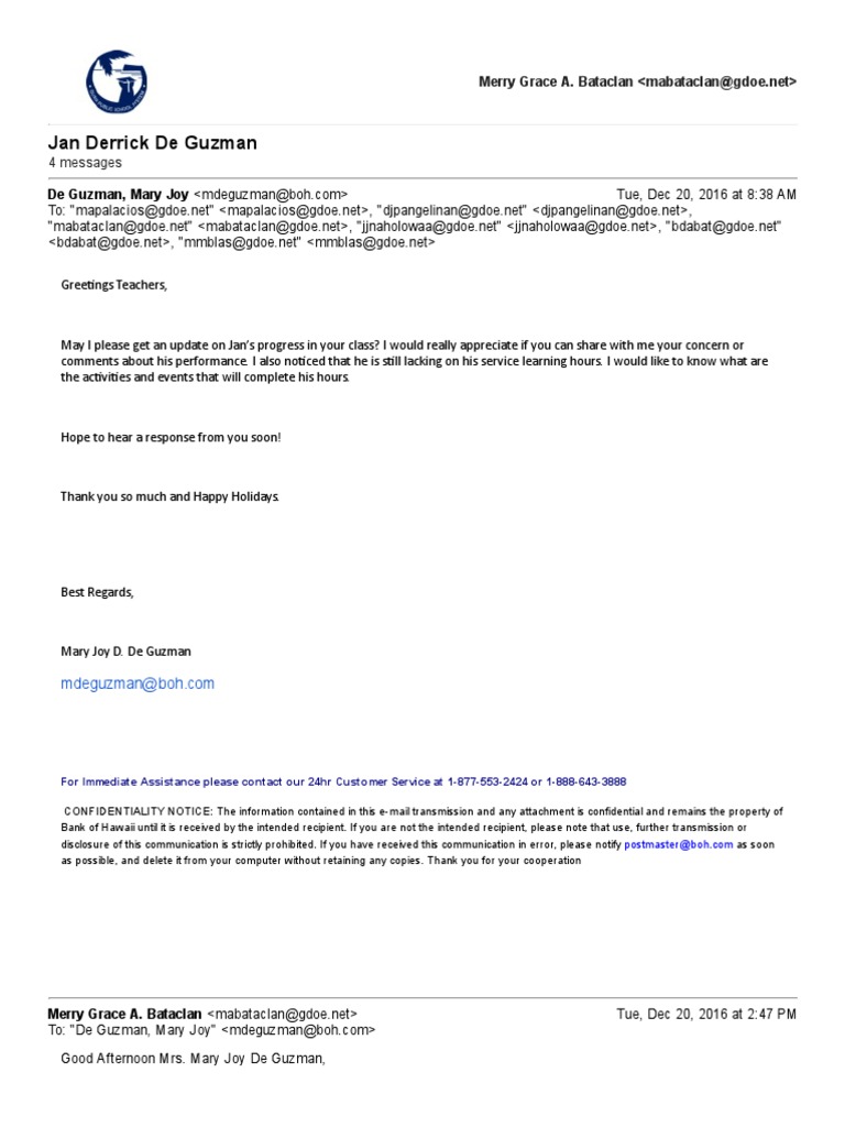 Guam Department of Education Mail - Jan Derrick de Guzman | PDF ...