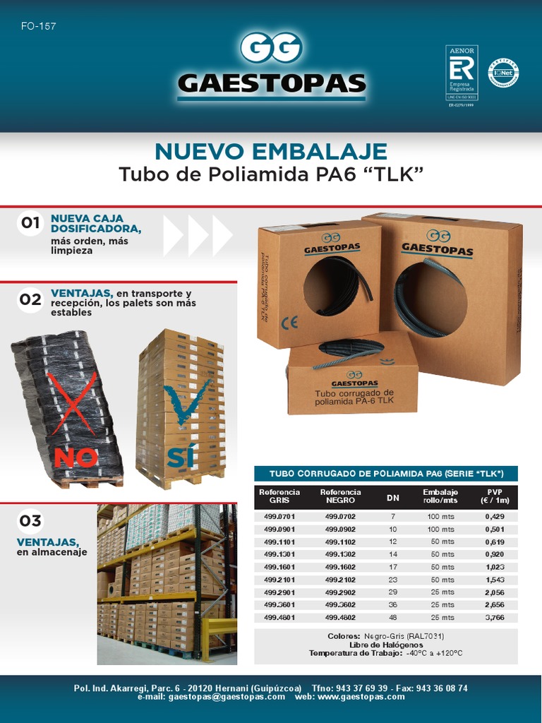 Gaestopas Fo157 Tubo TLK | PDF