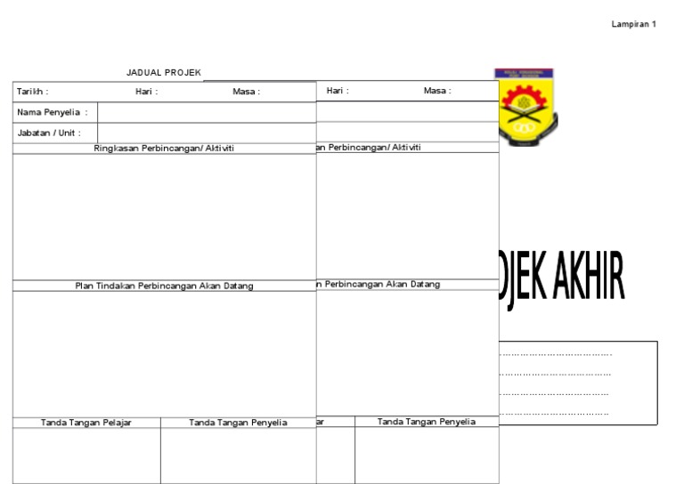 Lampiran 1 Buku Log PTA | PDF