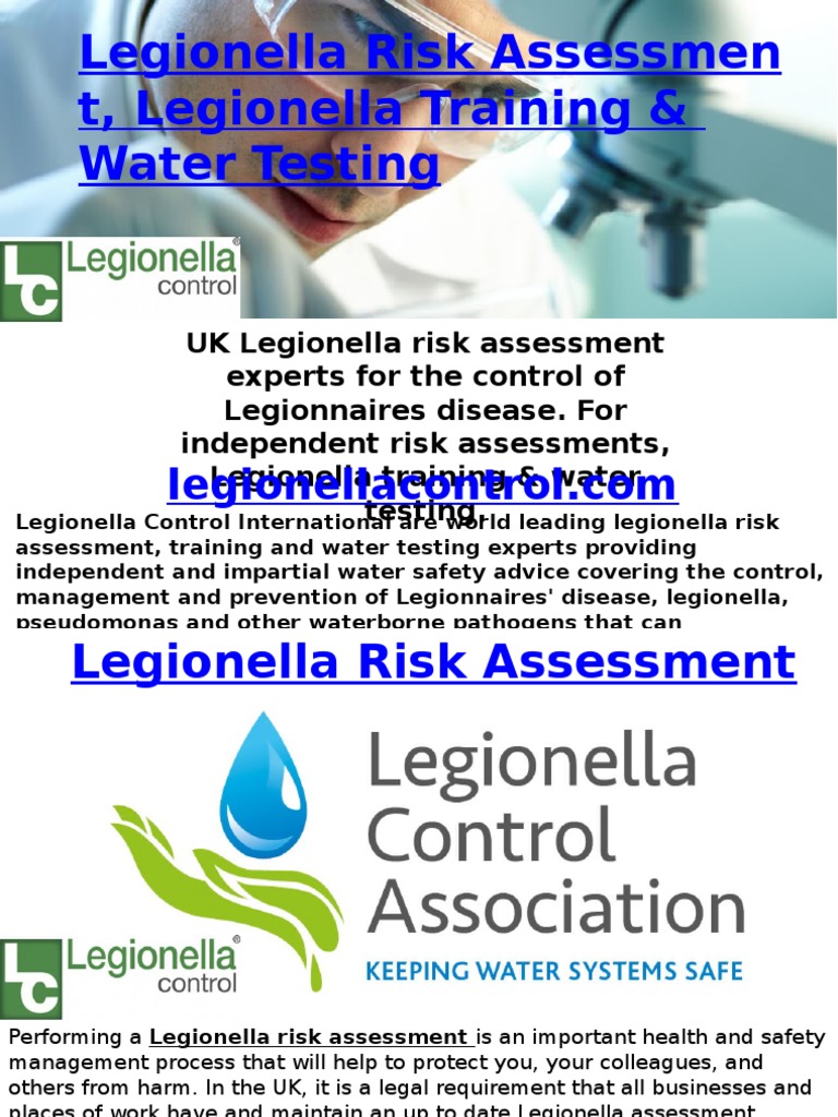 Legionella Risk Assessment, Training & Legionella Testing | PDF | Risk ...