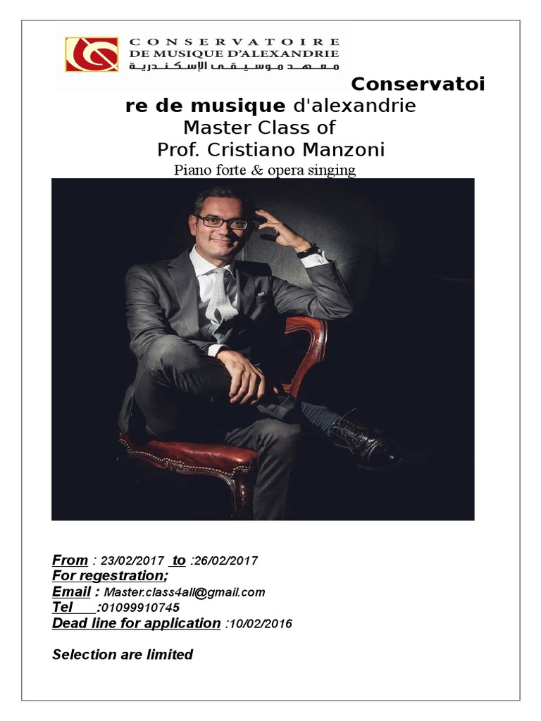 Master Class Application | PDF