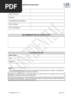 Hseq Ims Internal Audit Checklist | PDF