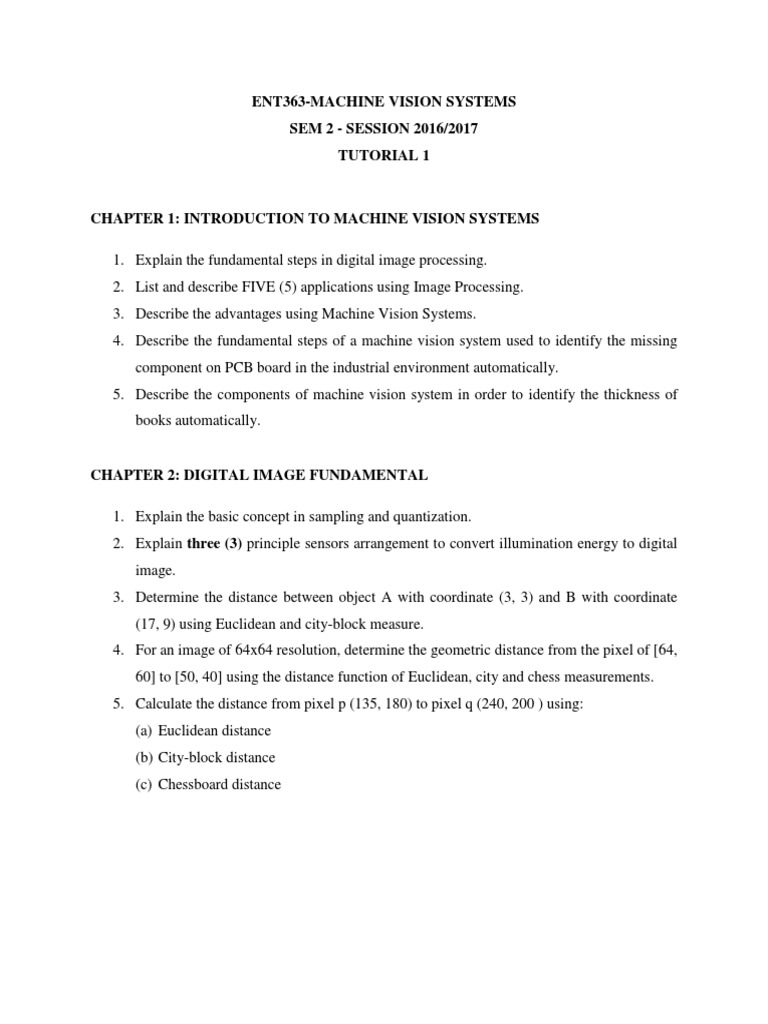Tutorial 1 | PDF | Image Resolution | Computer Graphics