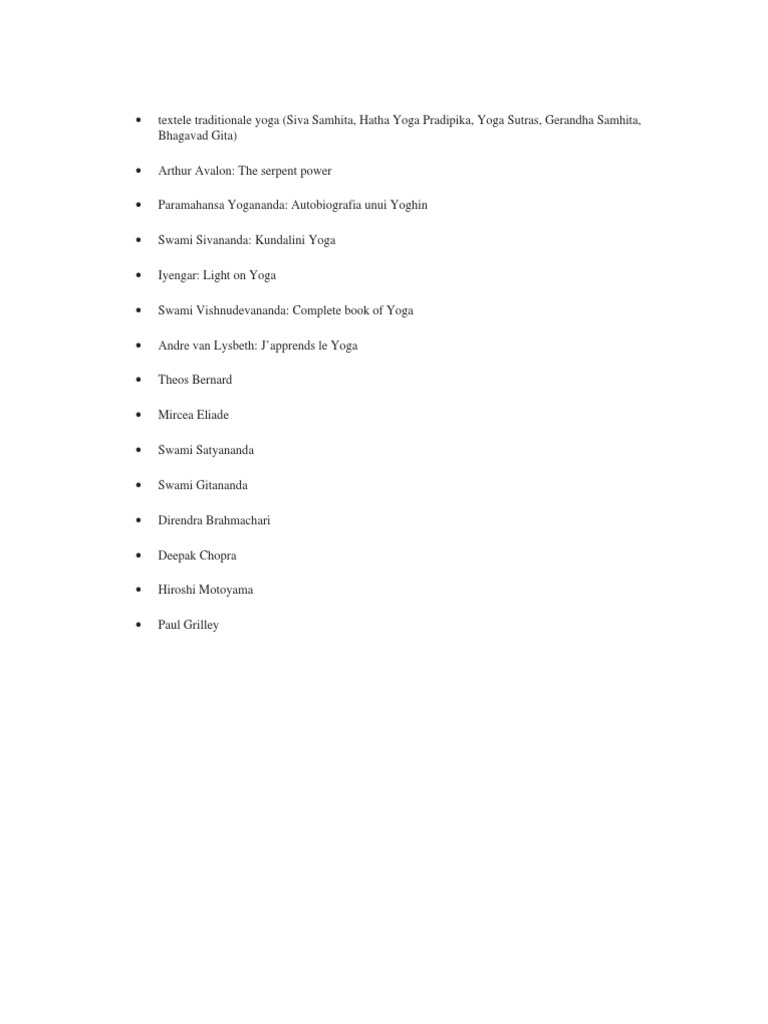 Yoga Texts for Relaxation and Study | PDF