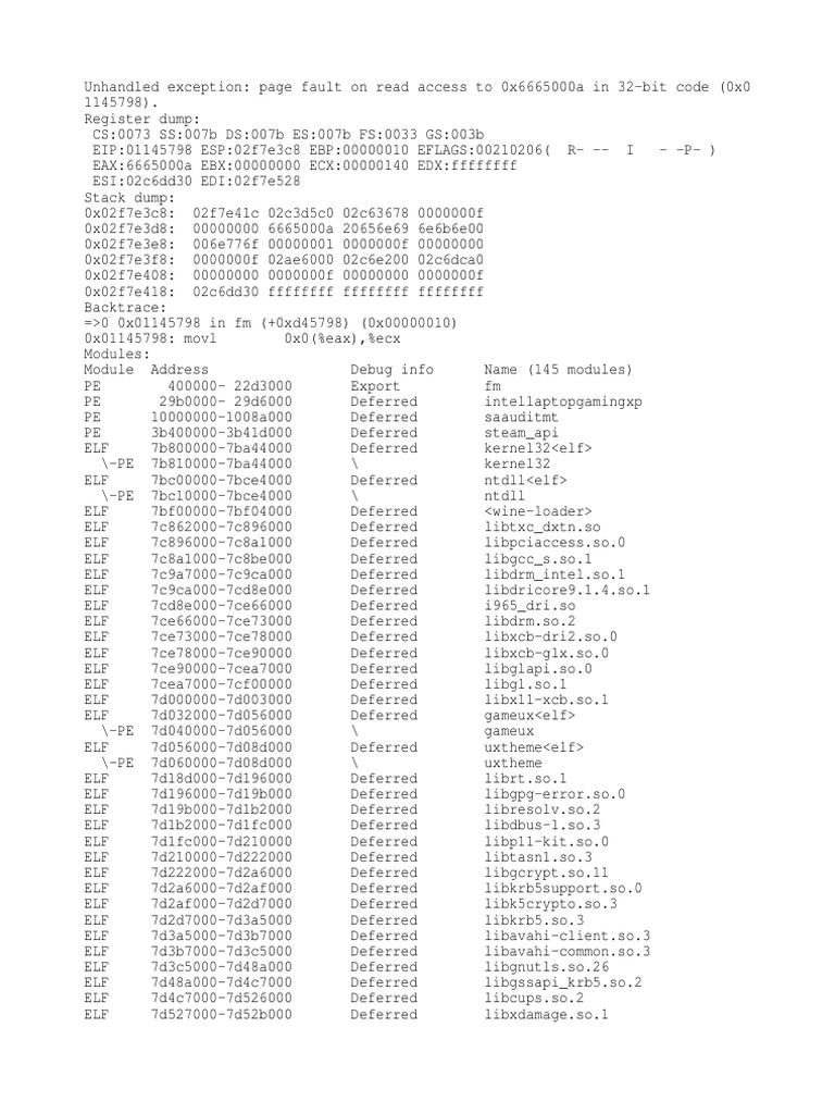 Back Trace | Download Free PDF | Computing Platforms | X86 Architecture