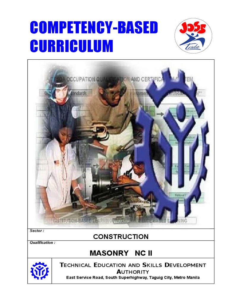 CBC Masonry NC II | PDF | Occupational Safety And Health | Educational ...
