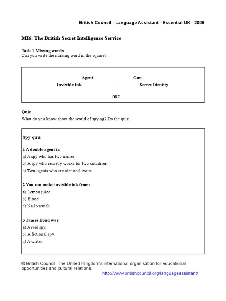 Mi6 0 | Download Free PDF | Secret Intelligence Service | Espionage