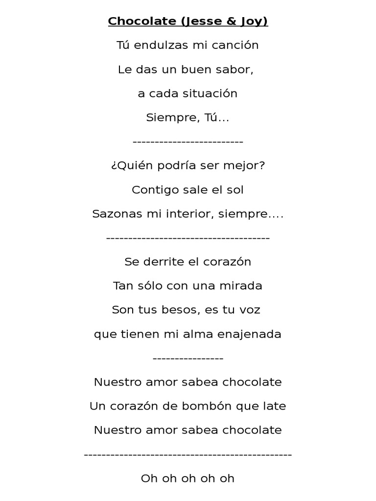 Chocolate Lengua de Señas | PDF