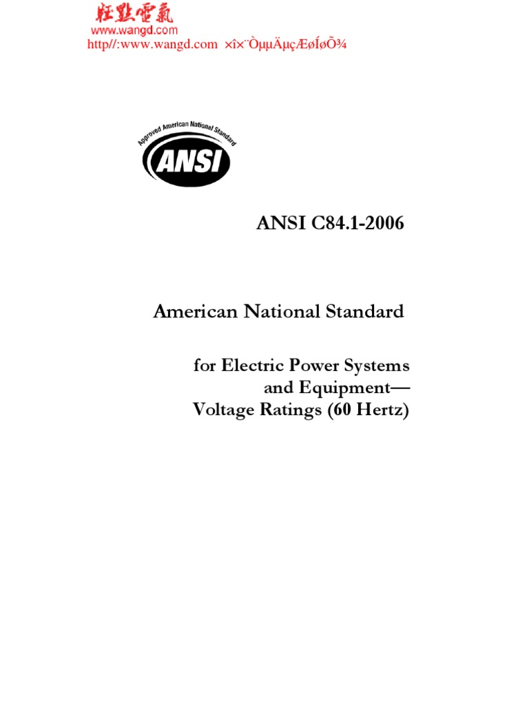Ansi-C84 1 | PDF | Engineering | Physics