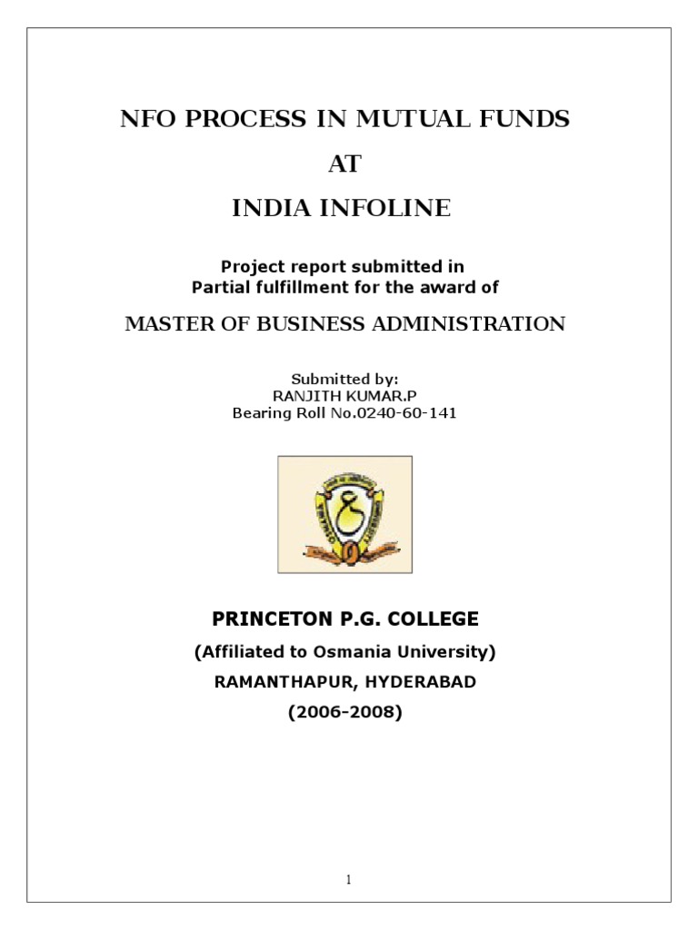 NFO Process in Mutual Funds Explained | PDF | Mutual Funds | Investing