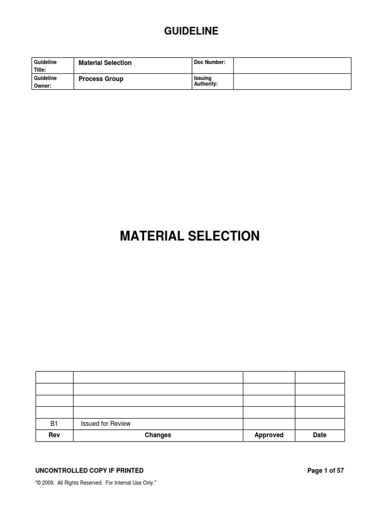 Guide To Material Selection | PDF | Stainless Steel | Steel