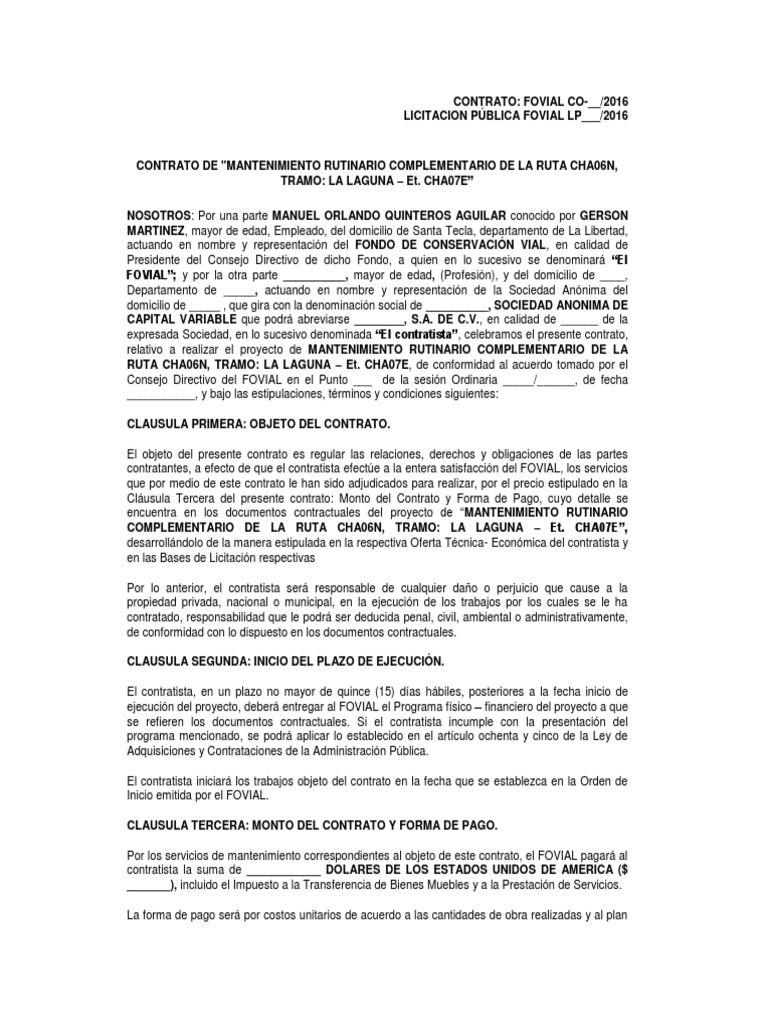 5 - Modelos de Contrato y Fianzas Complementario | PDF | Pagos | Póliza de seguros
