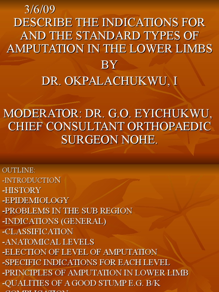 Amputation In Lower Limbs Pdf Amputation Prosthesis