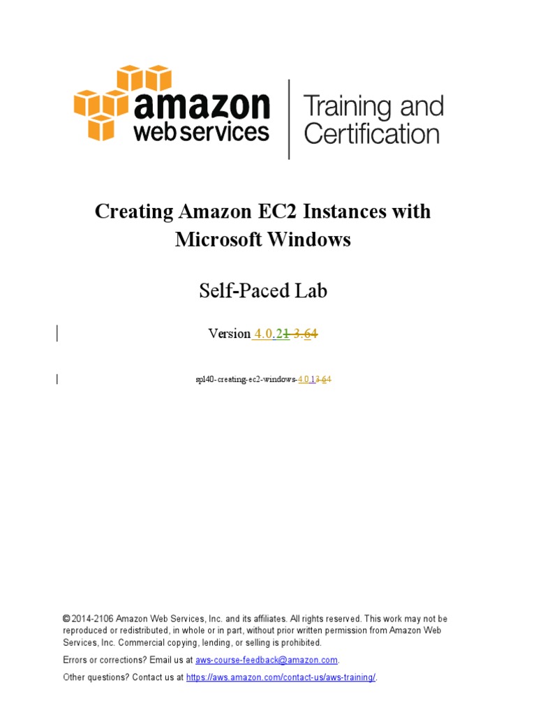 AWS Step-by-Step+Instructions+-+Windows+Workloads | PDF | Remote ...