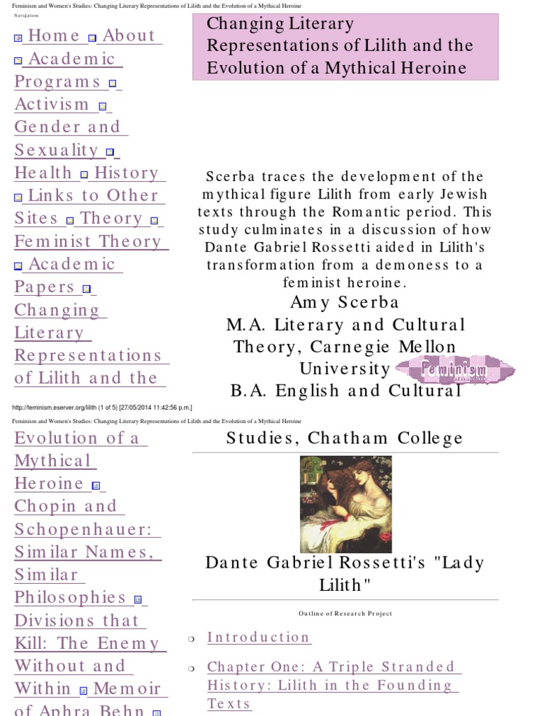 Lilith's Evolution: Tracing the Transformation of a Mythical Figure ...