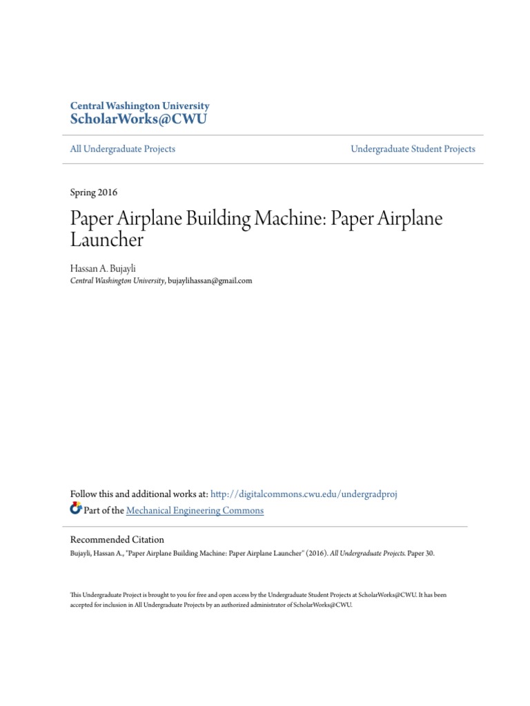 Paper Airplane Launcher Prototype | PDF | Flight | Drag (Physics)