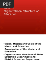 Ministry of Education Organizational Structure | PDF