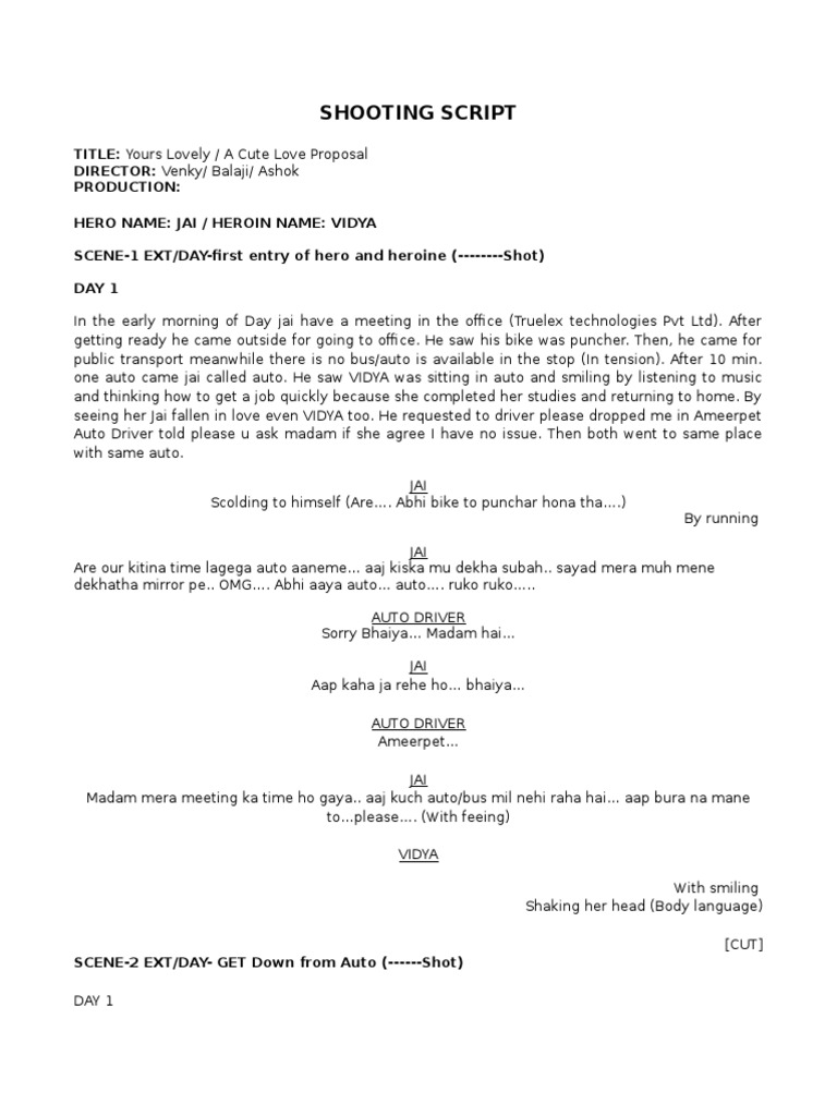 Script Format | PDF | Transport | Business