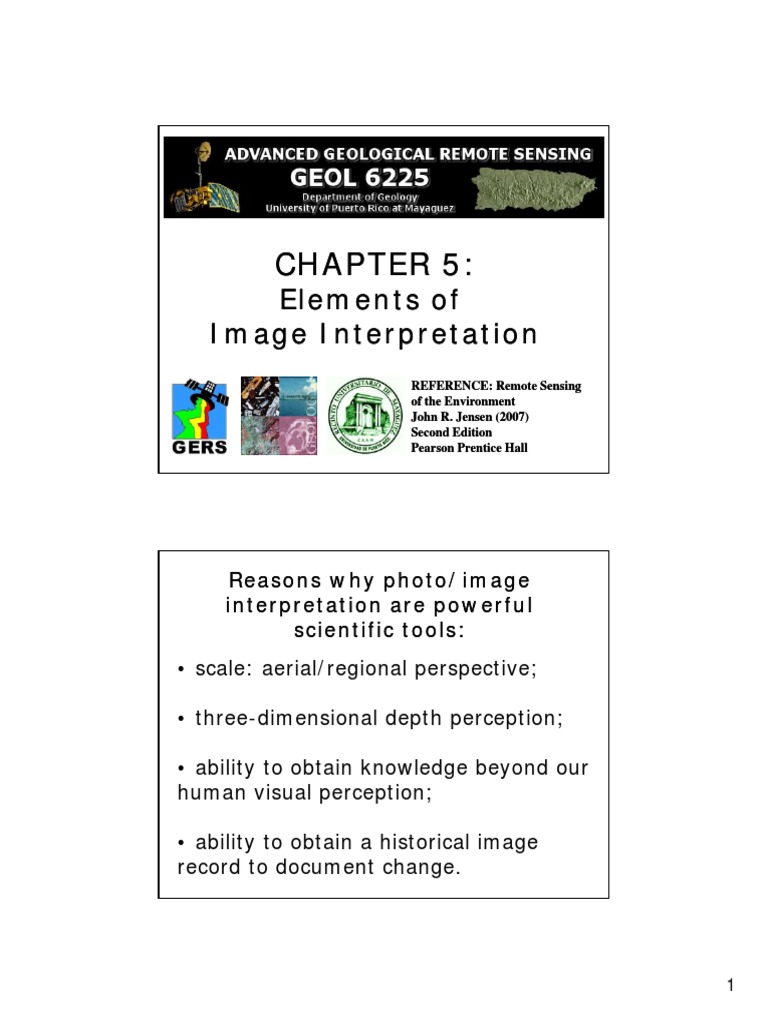 Elements of Image Interpretation | PDF | Pixel | Remote Sensing