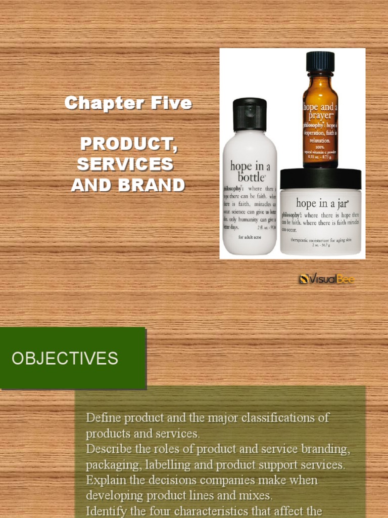 Chapter 5 Marketing Product Services And Brand Pdf Product