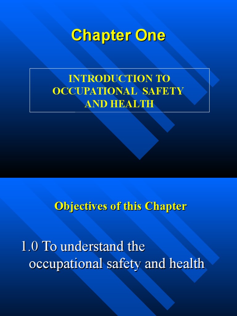 Introduction to Occupational Safety | PDF | Occupational Safety And ...