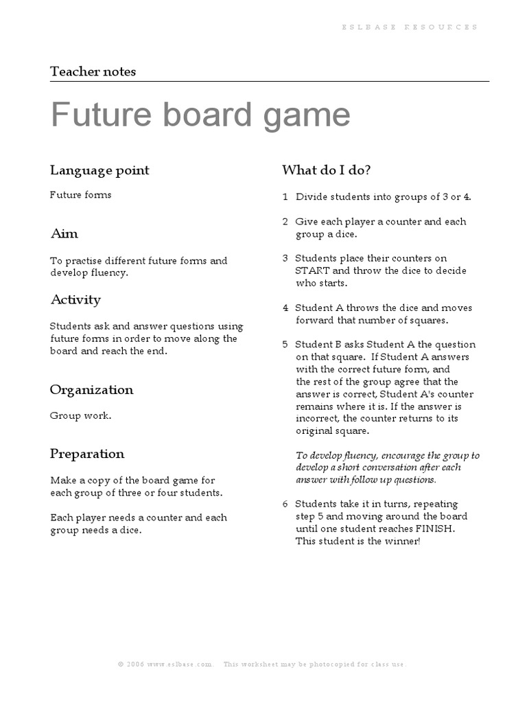 Future Board Game PDF | PDF | Gaming | Leisure