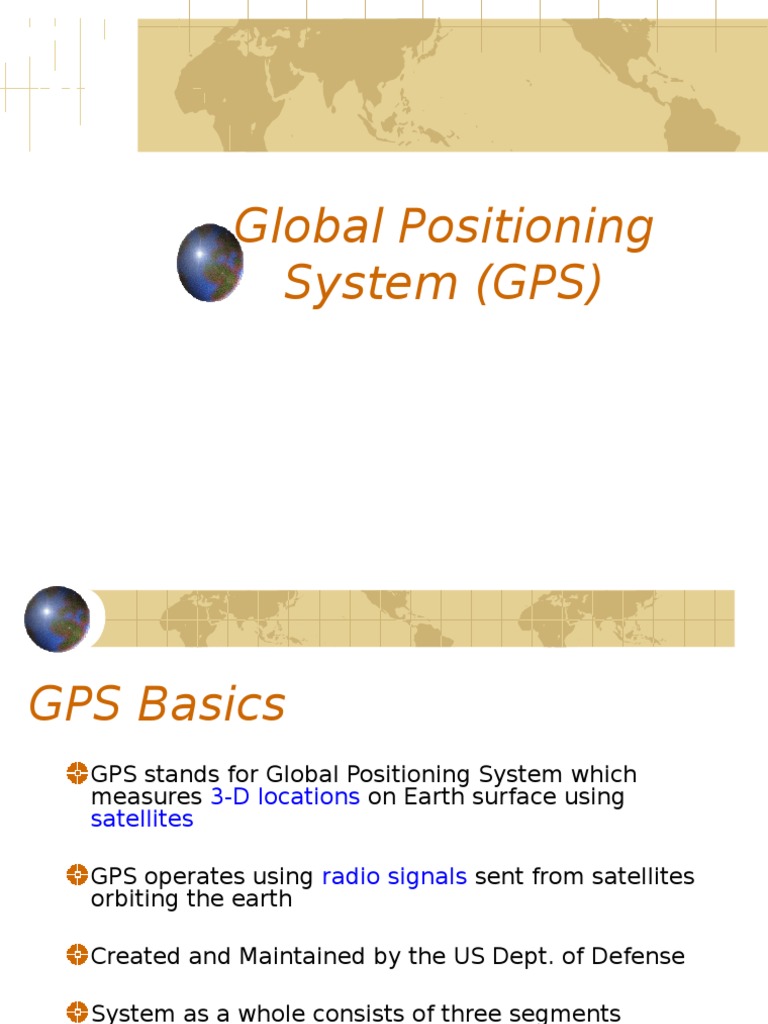 Global Positioning System (GPS) | PDF | Global Positioning System | Satellite