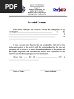 PARENTAL CONSENT FORM - Template Pursuant To Annex C of DepEd Order No ...
