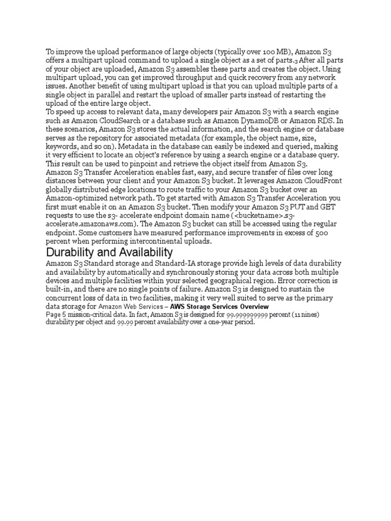 Durability and Availability | PDF | Computer Data Storage | Scalability