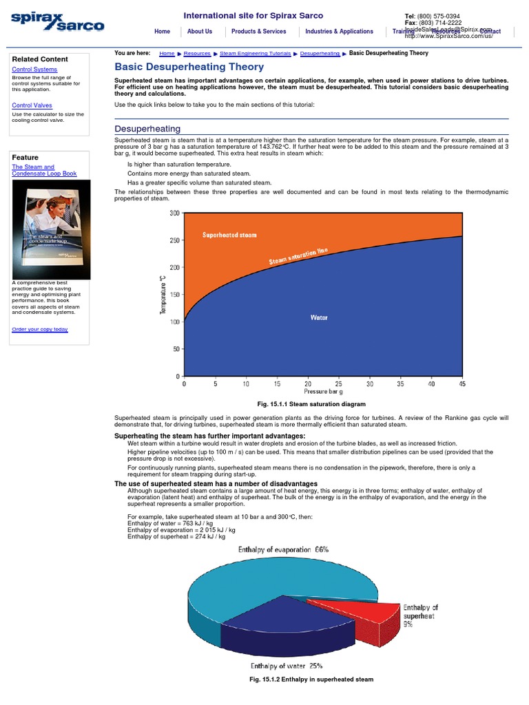 Basic Desuperheating Theory Guide | PDF | Steam | Heat Transfer