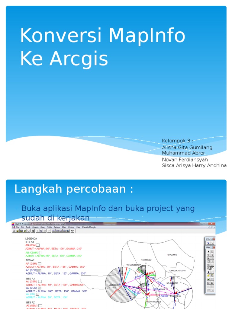 MapInfo To Arcgis | PDF | Komputer