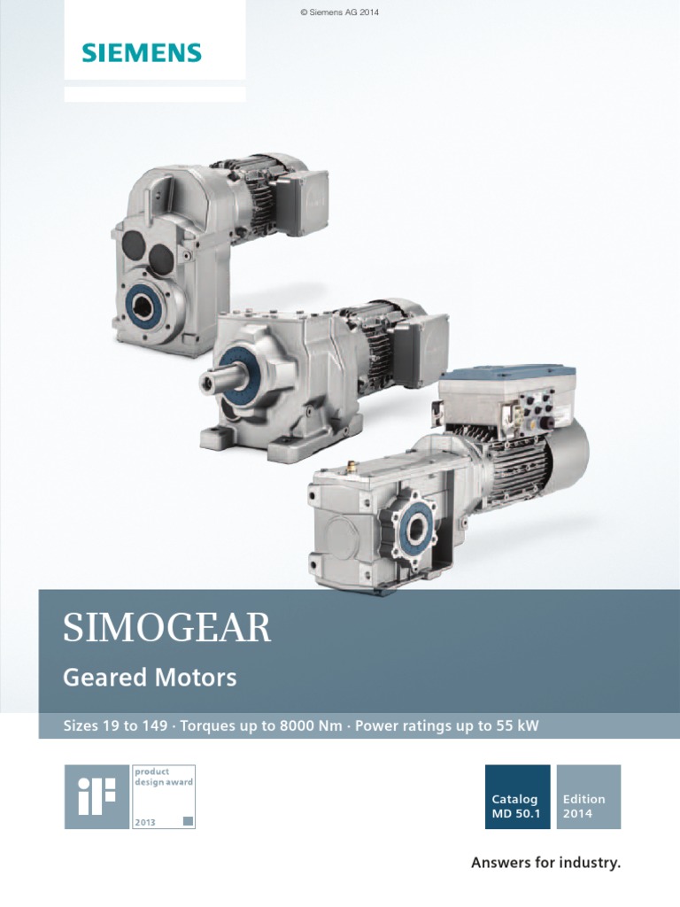 Simogear Motor Reduktori Katalog Na Engleskom PDF | PDF | Transmission ...