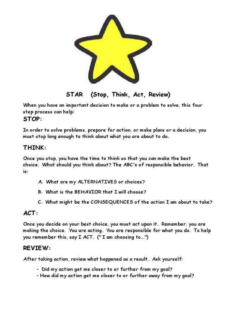 Stop, Think, Act, Review PDF de Revizuit