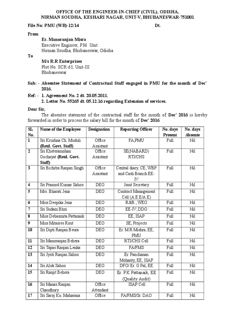 Absentee Statement | PDF | Private Law | Business