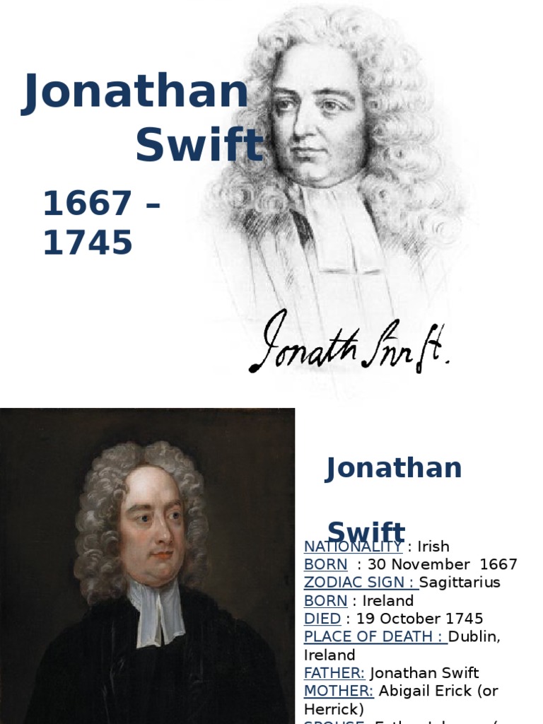 Jonathan Swift | PDF | Jonathan Swift