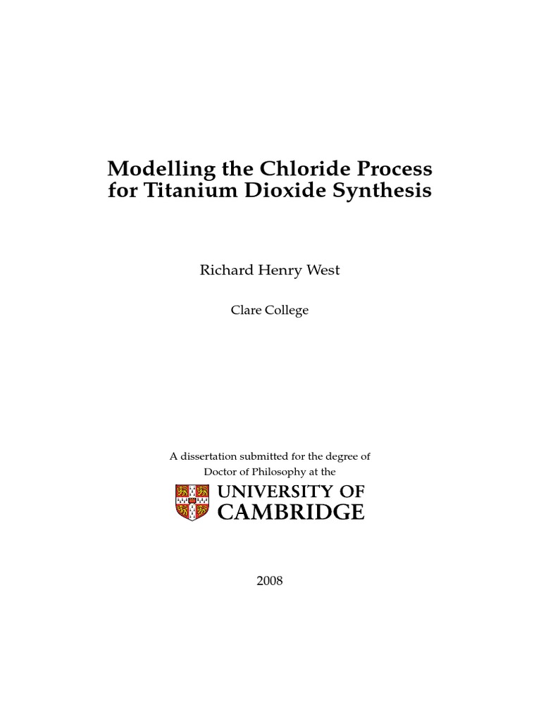 Titanium Dioxide Synthesis | PDF | Titanium Dioxide | Chemical Kinetics