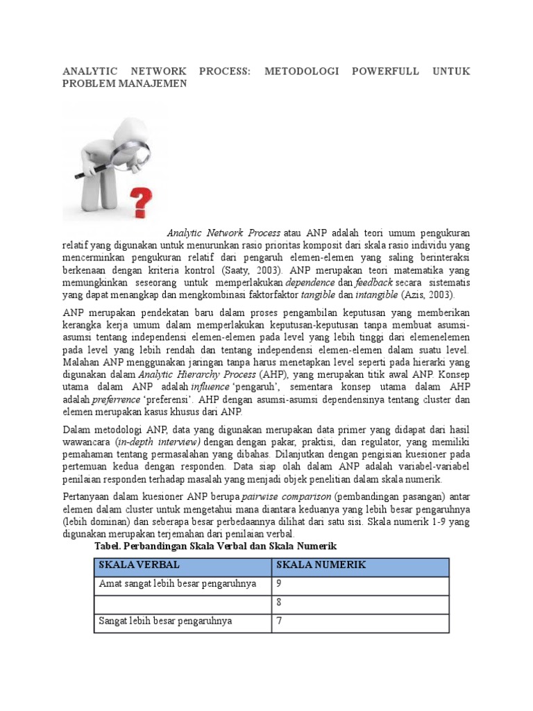 Analytic Network Process Pdf