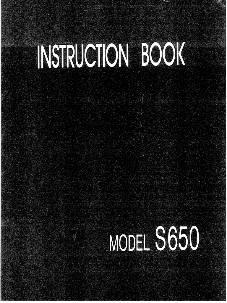 Inst Book s650732 en | PDF